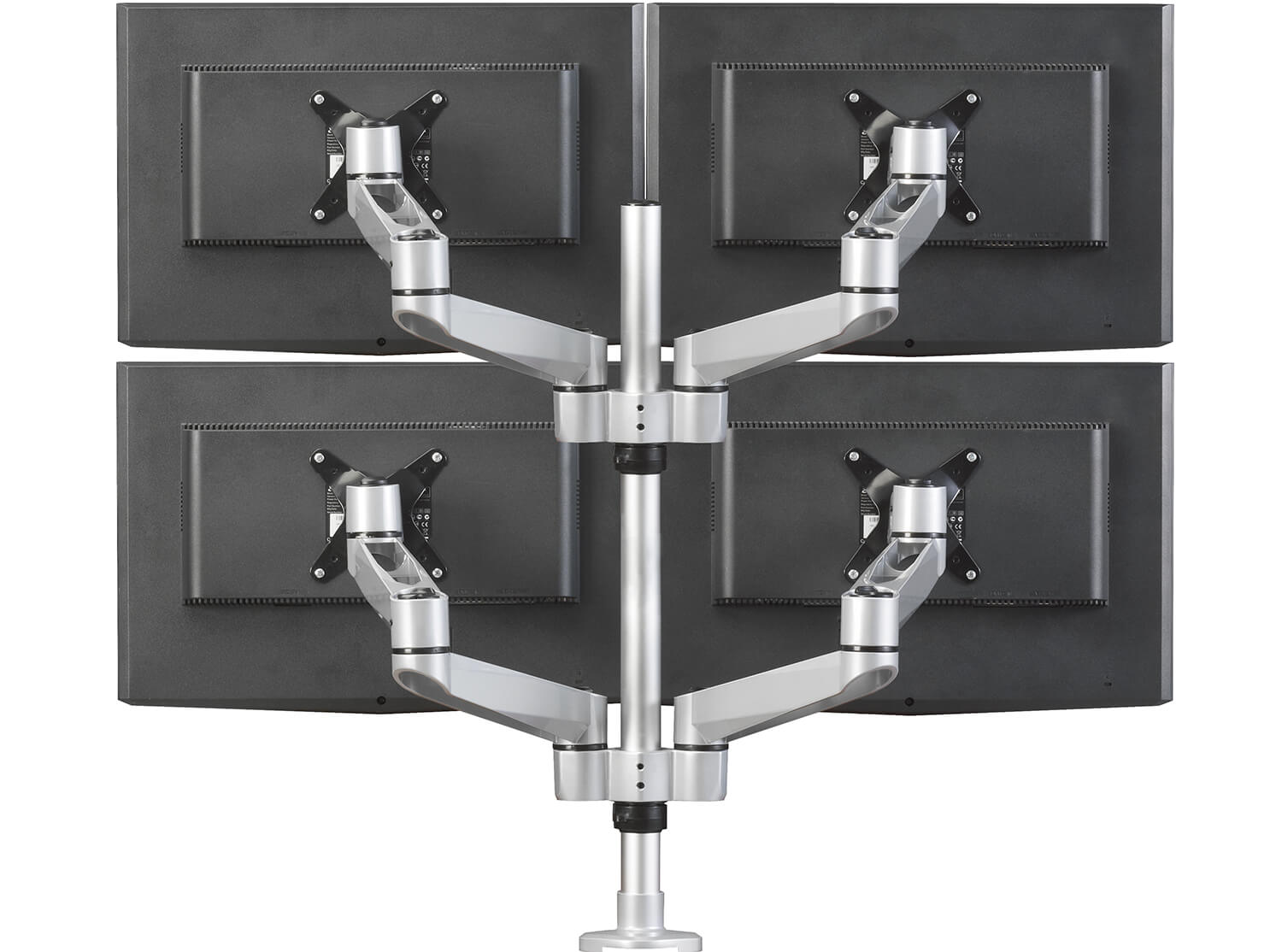 Quad Monitor Arm - Post System | Desk Accessories | RightAngle Products